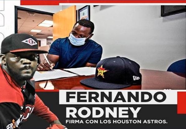 Dominicano Fernando Rodney firma con con los Astros de Houston